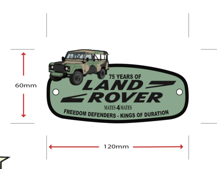 Sticker: 1 x Land Rover 75 Year Trans-Australia Expedition Perentie ...